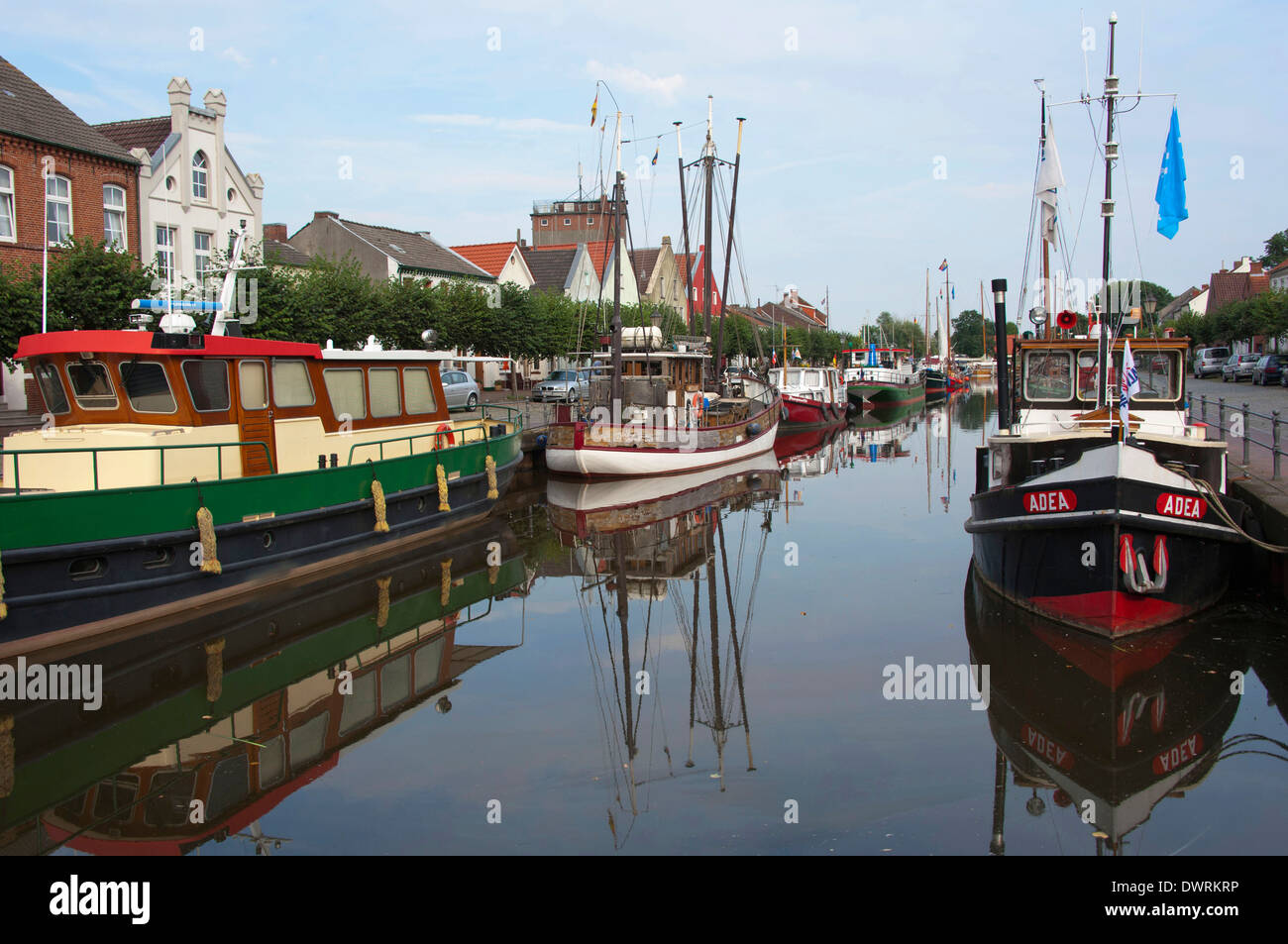 Old harbour, Weener Stock Photo - Alamy