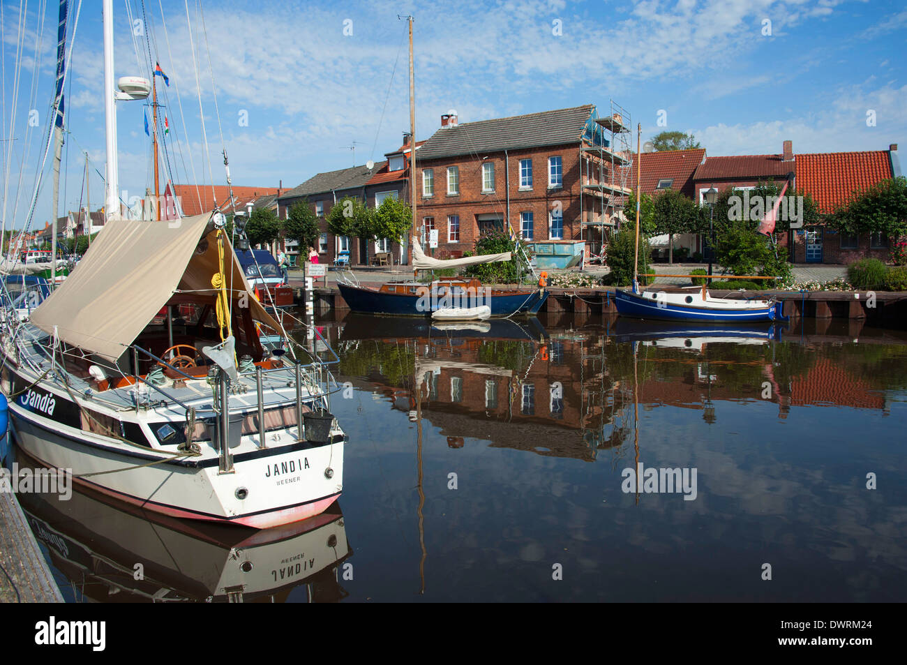Old harbour, Weener Stock Photo - Alamy