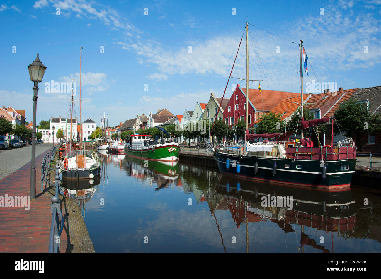Old harbour, Weener Stock Photo - Alamy