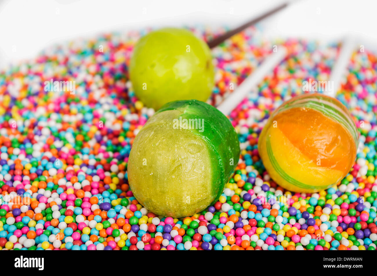 Cake pops sweet candy lollipop Stock Photo - Alamy