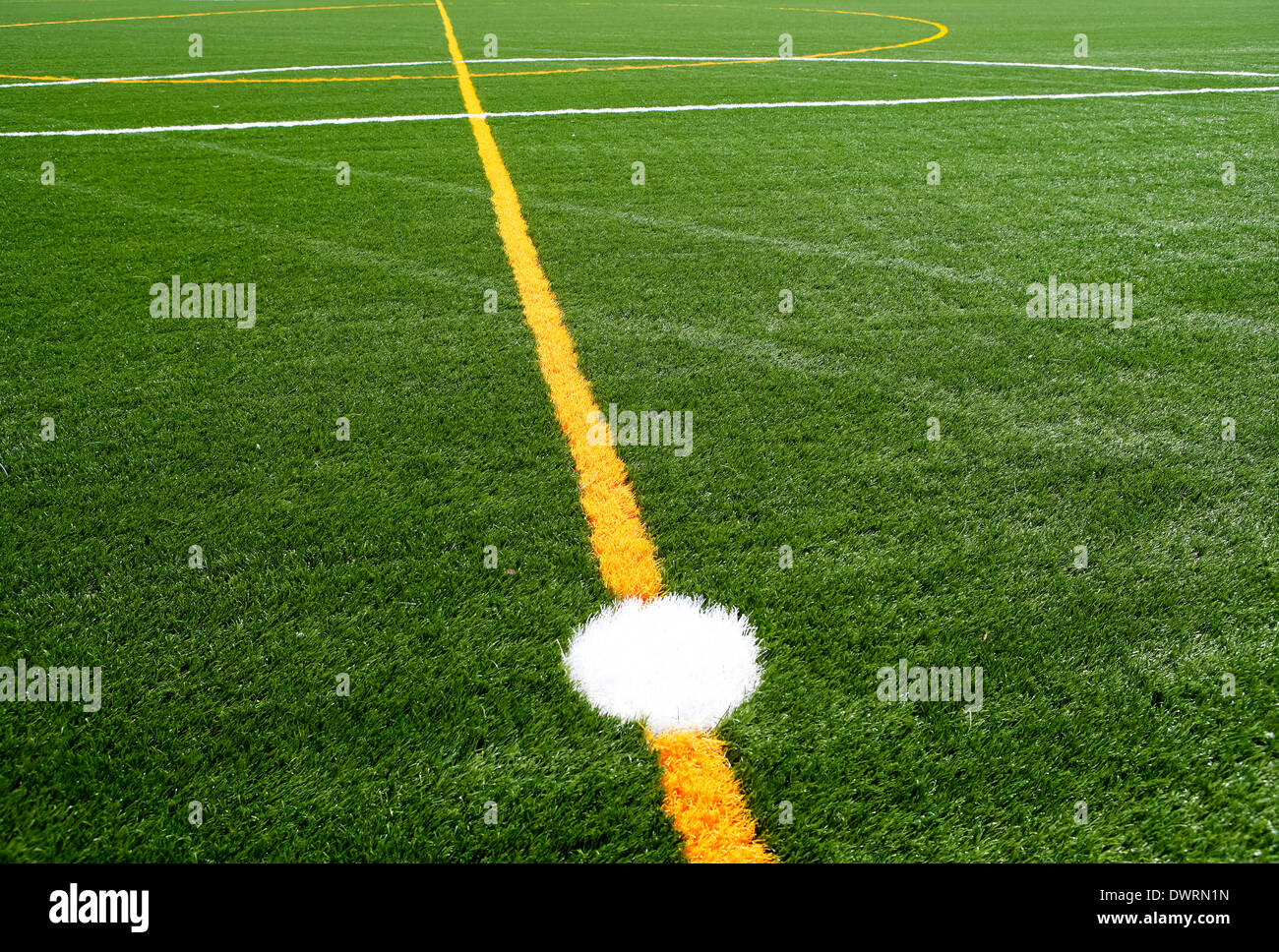 delimitation lines of football fields, football marks, grass Stock ...