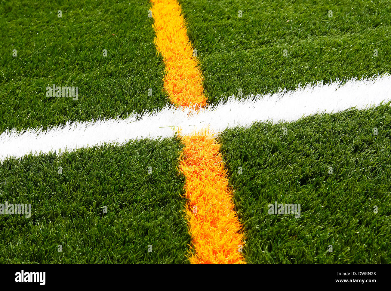 delimitation lines of football fields, football marks, grass Stock ...
