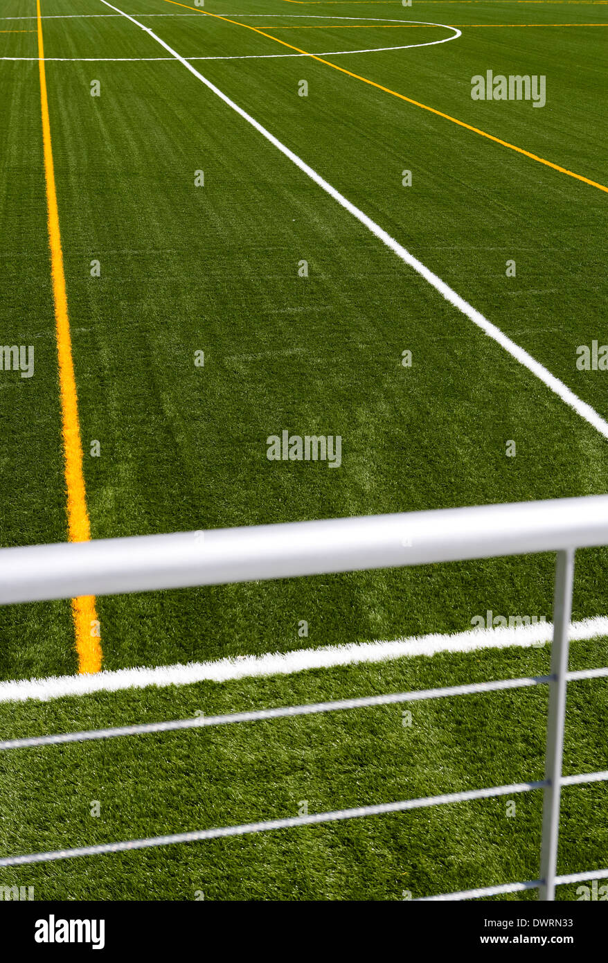 delimitation lines of football fields, football marks, grass Stock ...