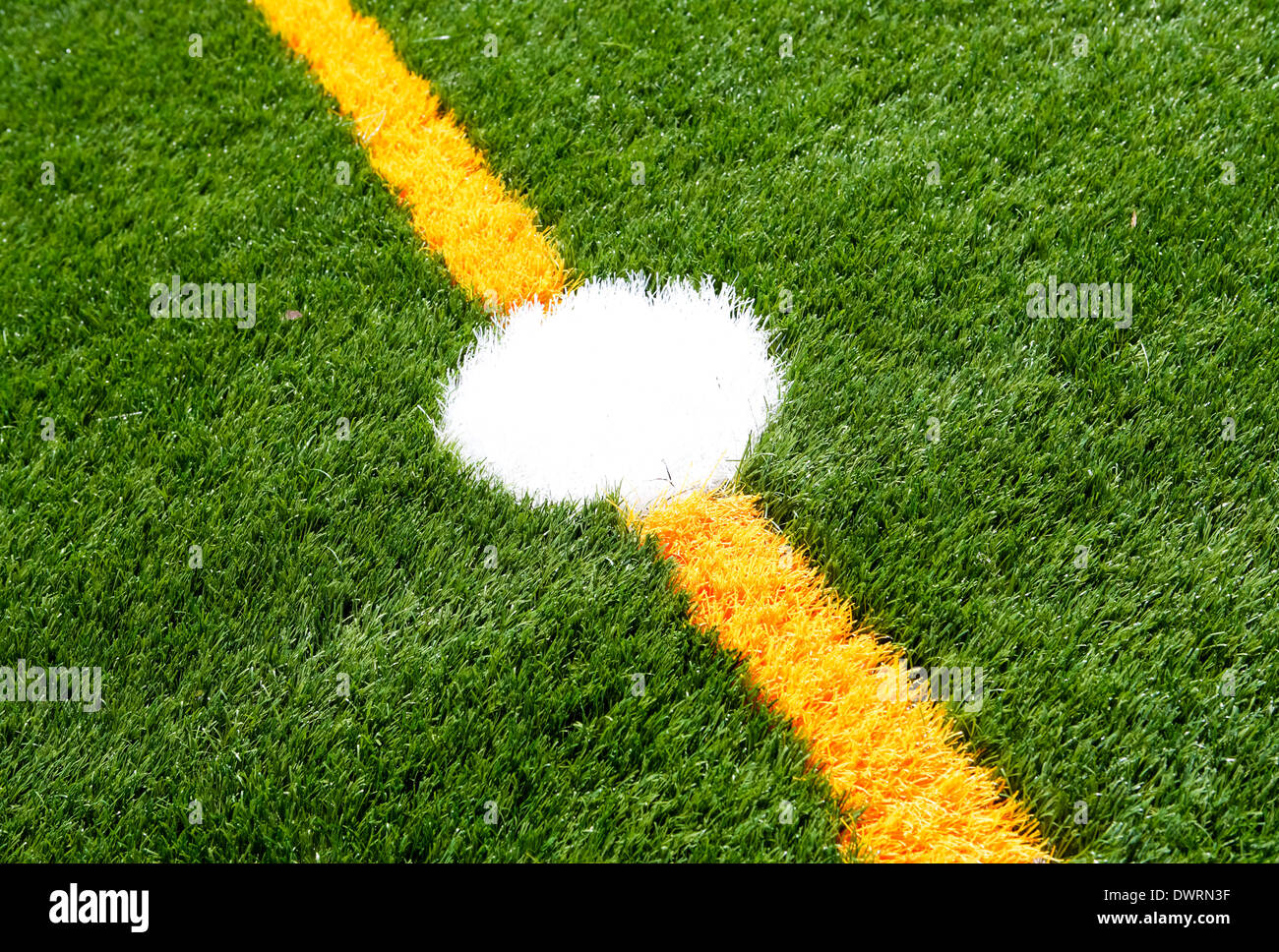 delimitation lines of football fields, football marks, grass Stock ...