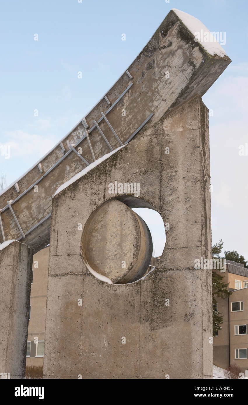 Details of Sundial sculpture in the Sundial park (Solursparken) in ...
