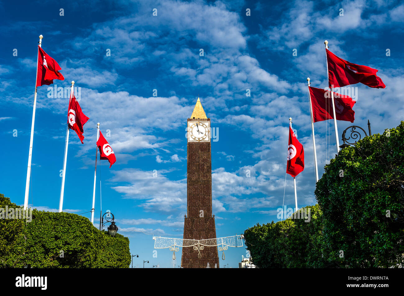 Clock tower tunis tunisia africa hi-res stock photography and images ...