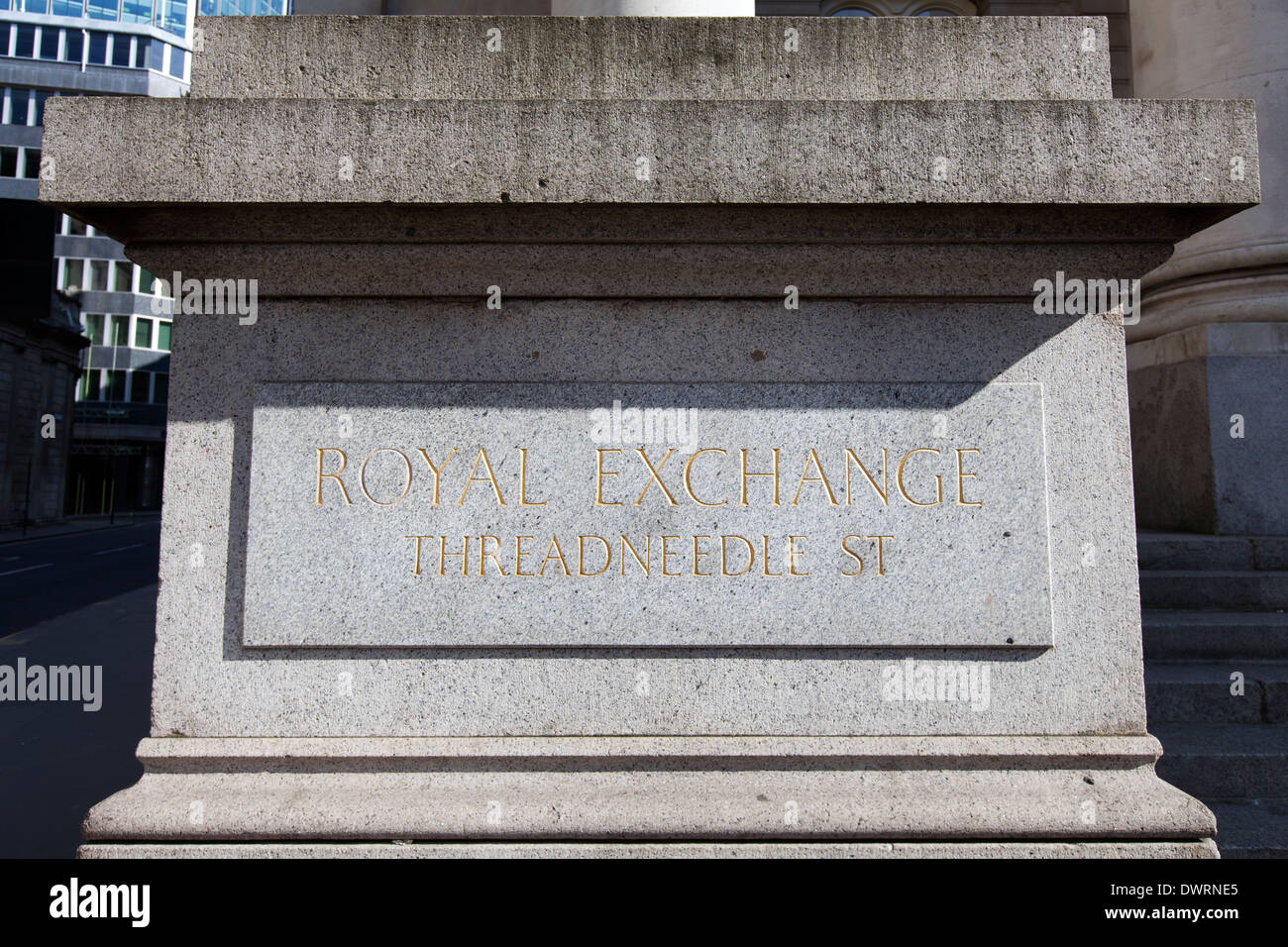 Royal Exchange, Threadneedle Street, London, England, UK Stock Photo ...