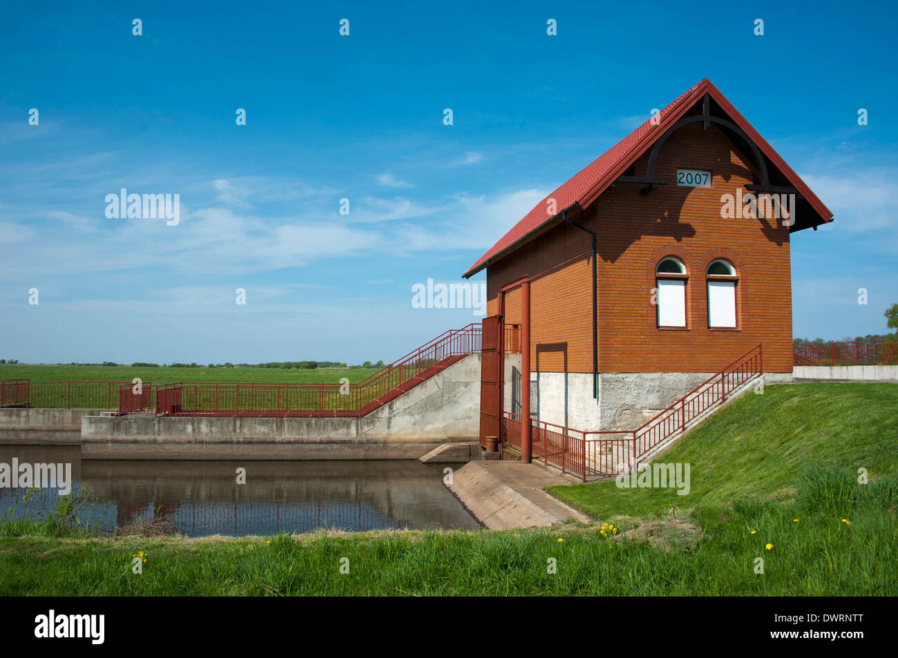 Pump station, Uostadvaris Stock Photo - Alamy