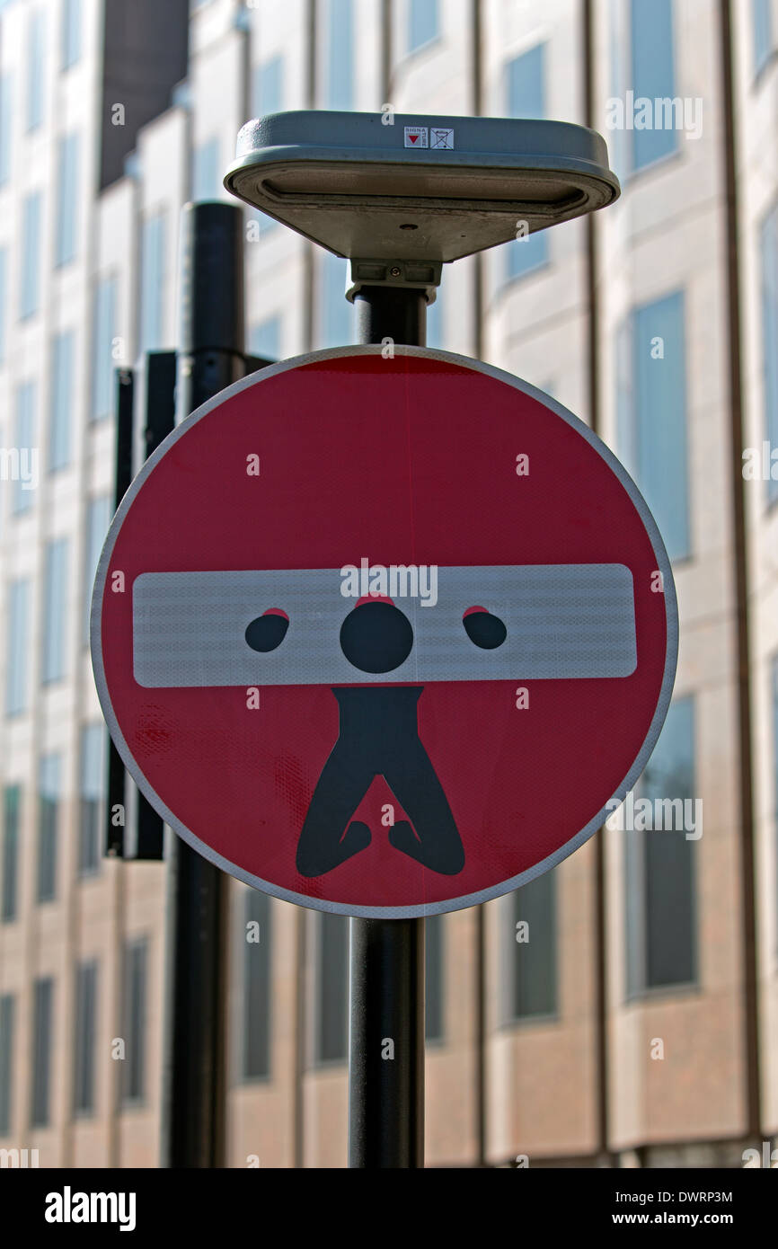 Graffiti on no entry street hi-res stock photography and images - Alamy