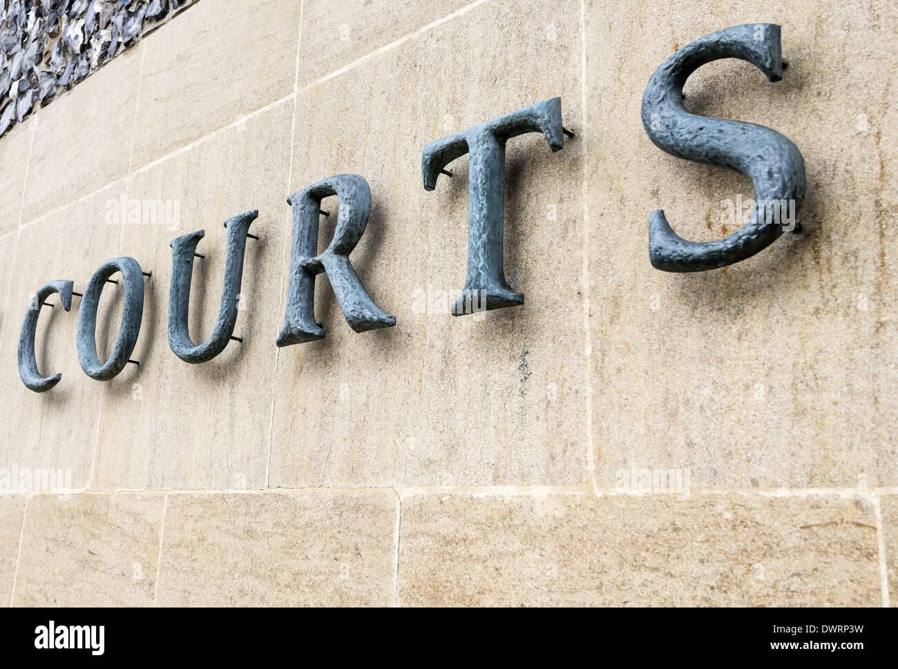 Courts sign on the Winchester Combined Court Centre in Winchester ...