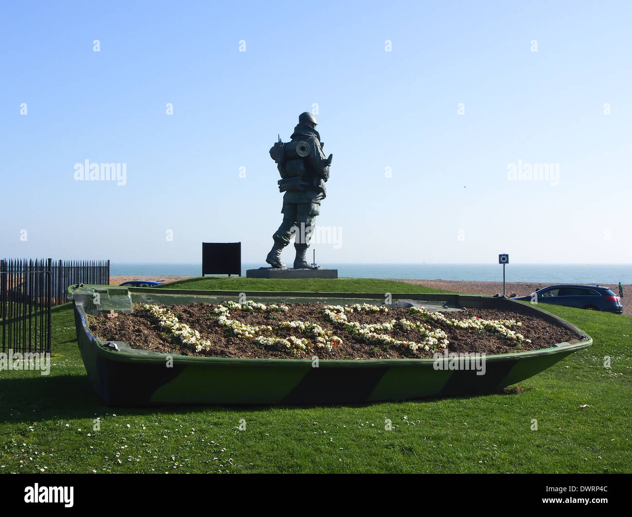 'The Yomper' memorial statue made by sculptor Philip Jackson. Modelled ...