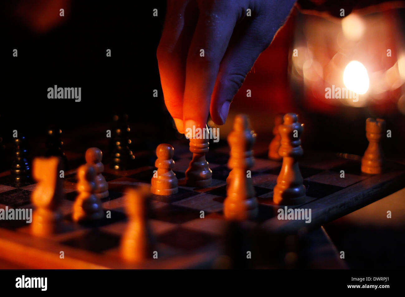 Death playing chess hi-res stock photography and images - Alamy