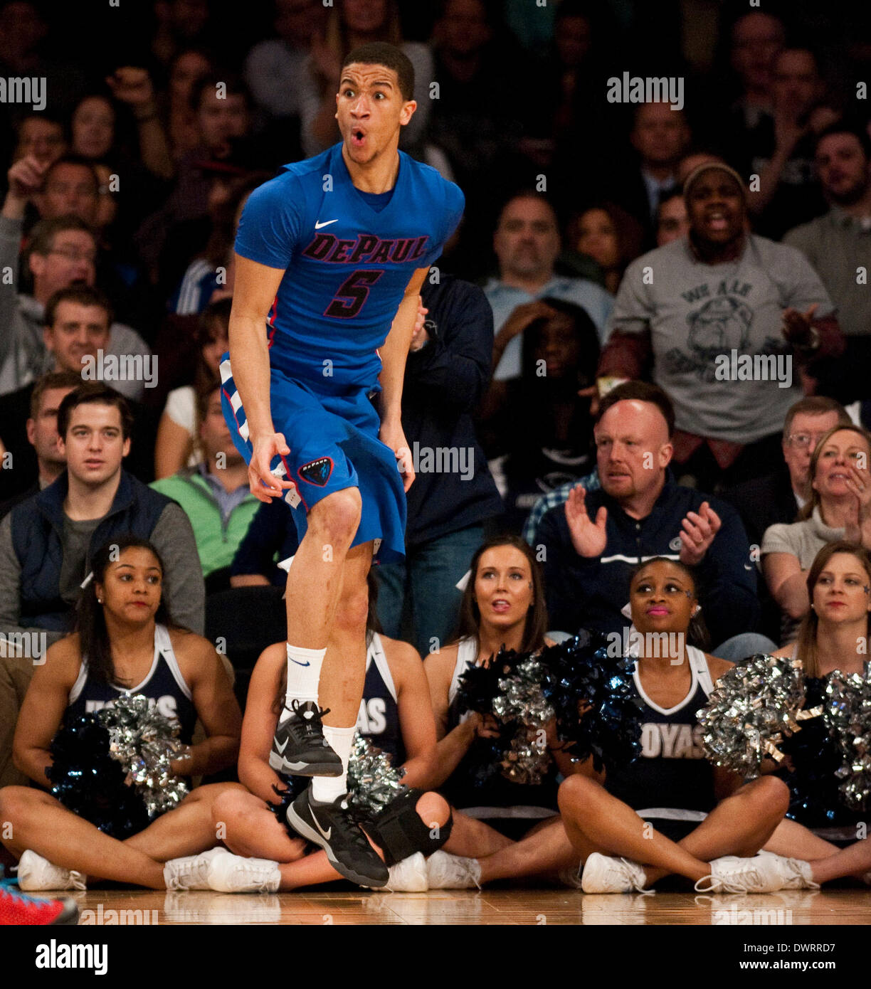 New York, New York, USA. 12th Mar, 2014. DePaul's guard Billy Garrett ...
