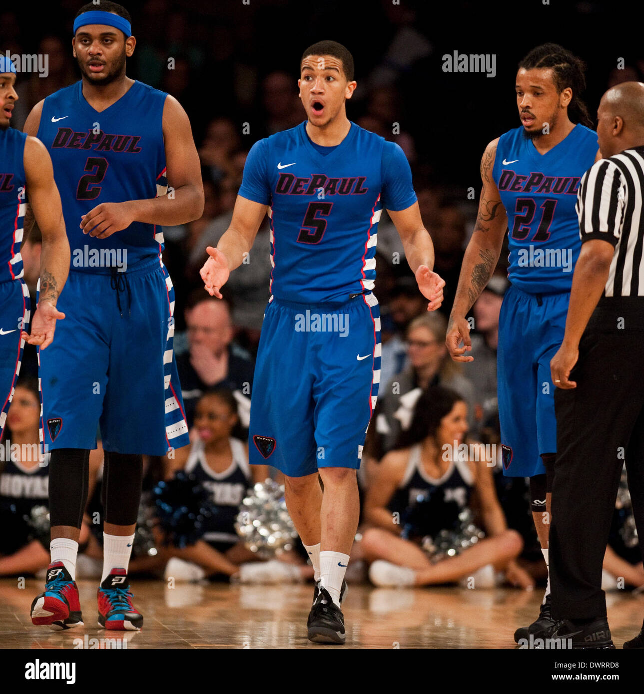 New York, New York, USA. 12th Mar, 2014. DePaul's guard Billy Garrett ...