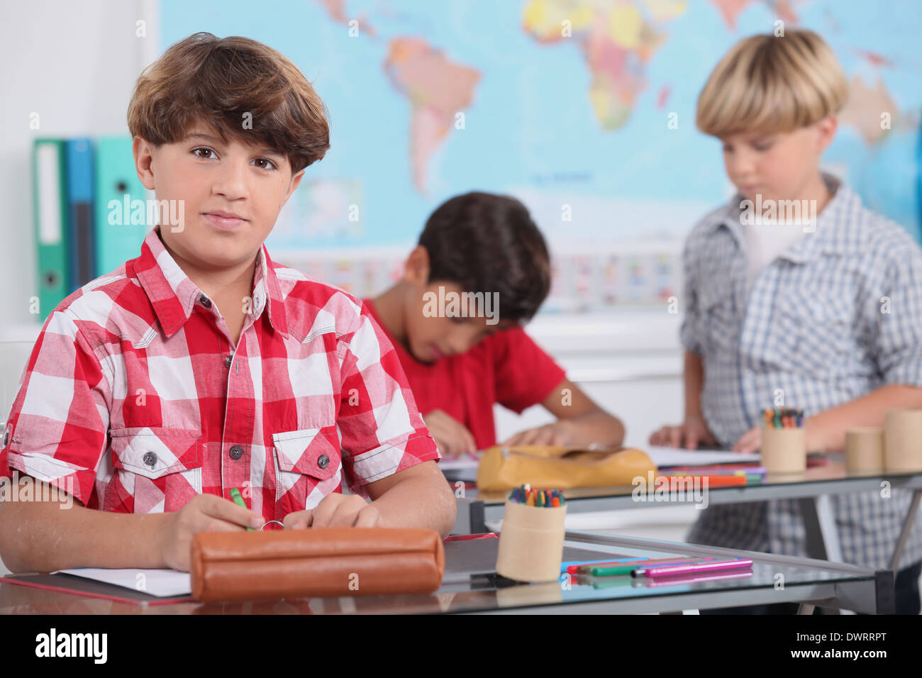 Children at school Stock Photo - Alamy