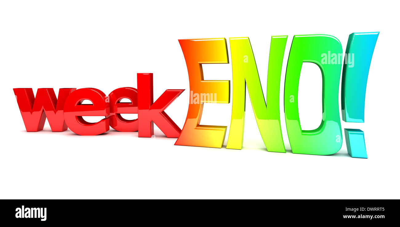 Word sunday colorful letters hi-res stock photography and images - Alamy