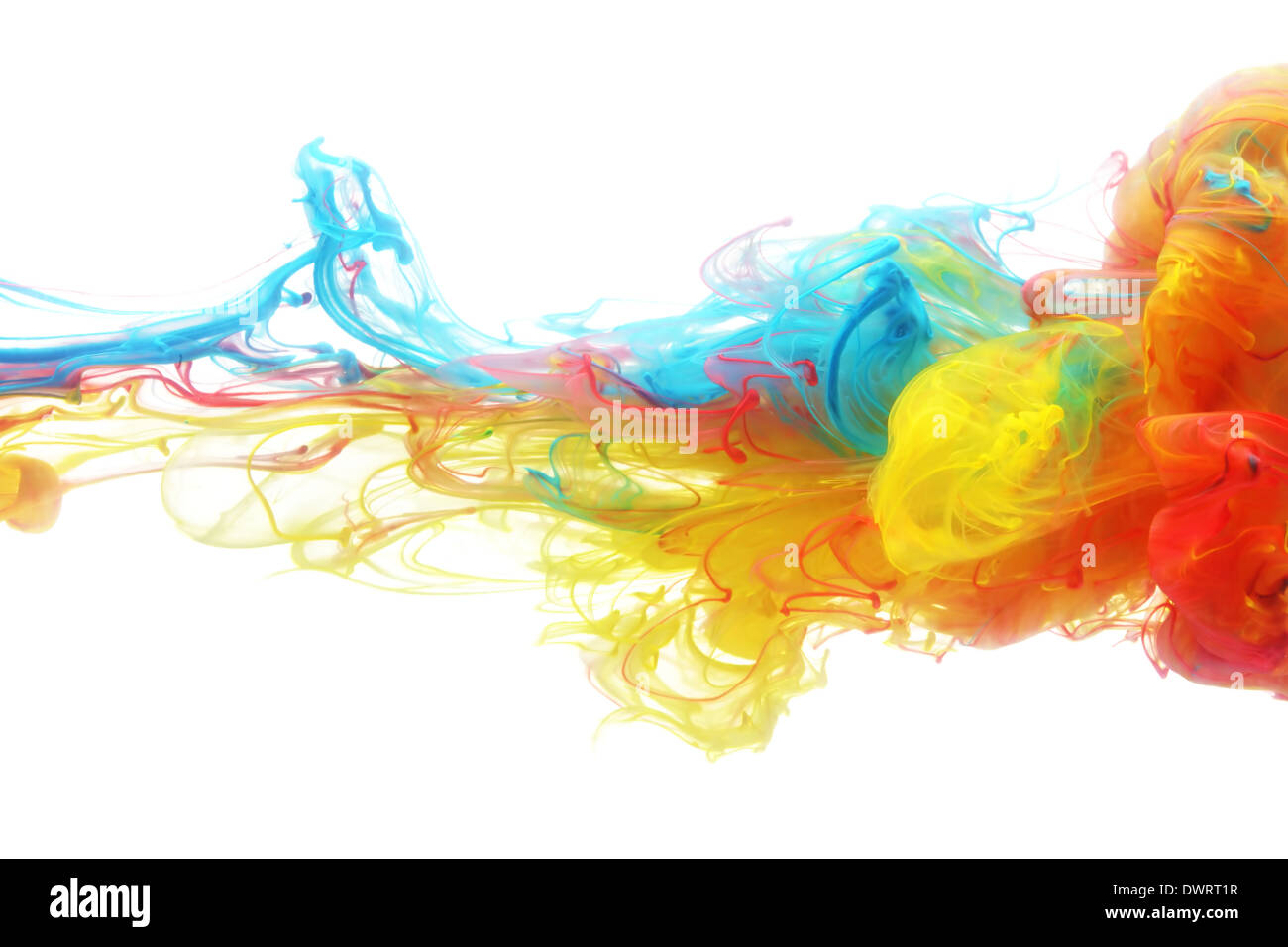 Colorful ink in water abstract Stock Photo - Alamy