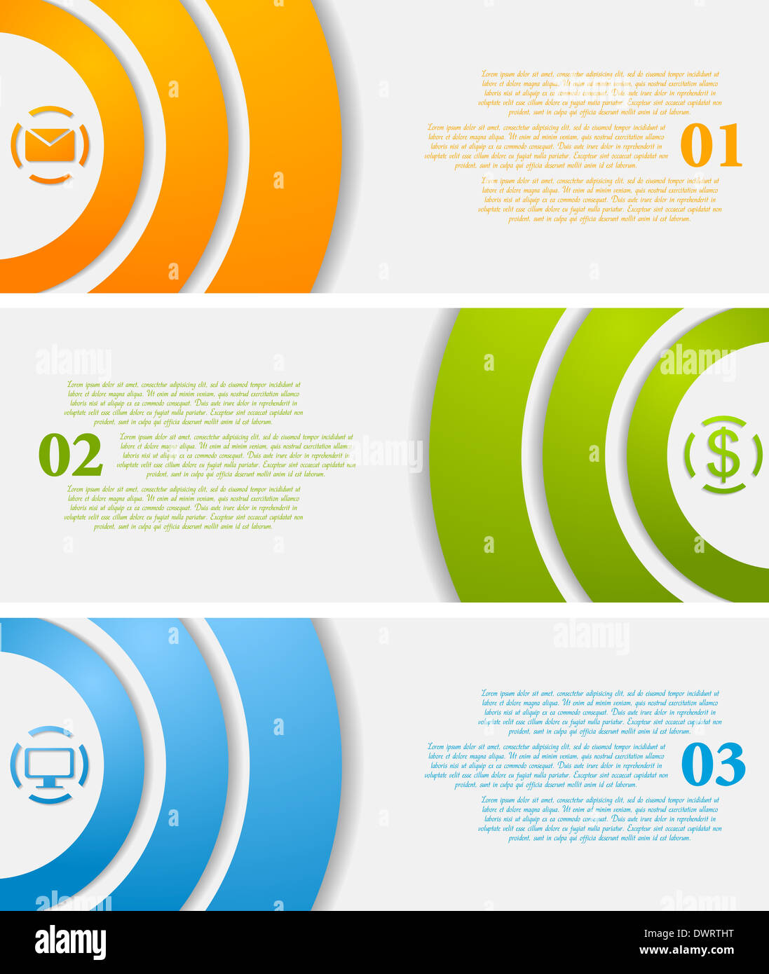 Abstract infographic vector tech banners Stock Photo - Alamy