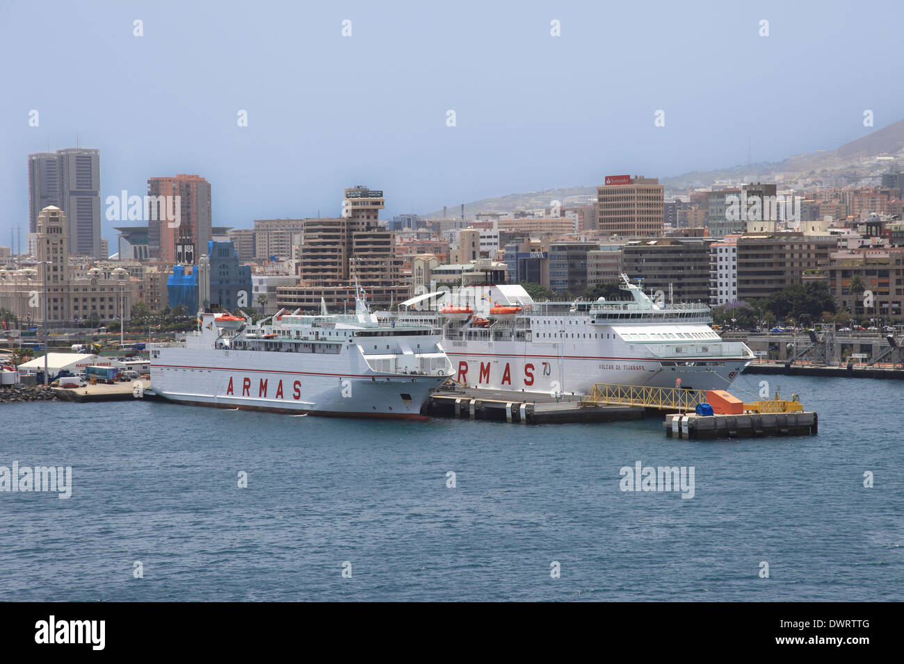 Passenger ferries in Teneriffe Stock Photo - Alamy
