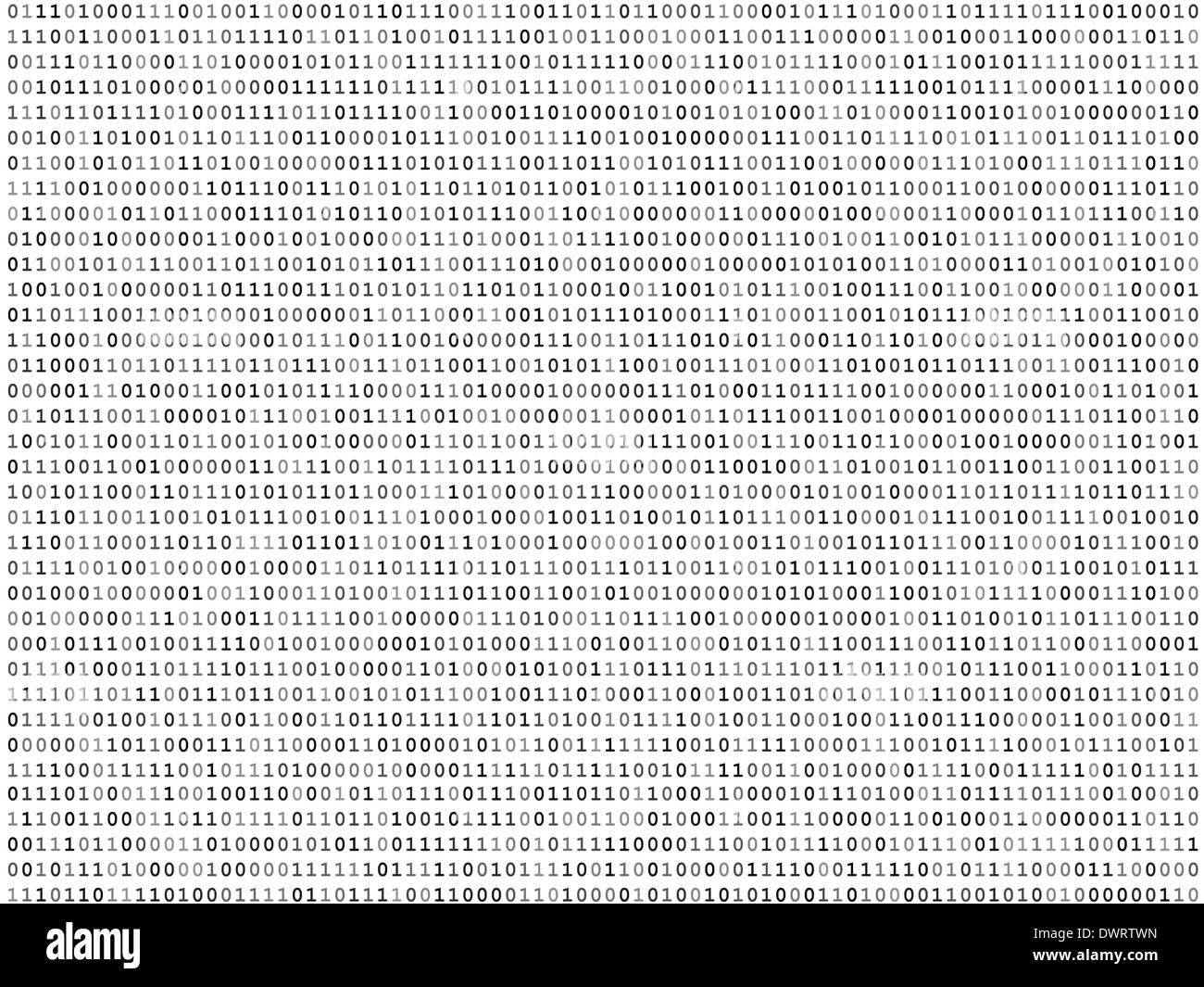 Sheet Of Binary Codes Stock Photo - Alamy