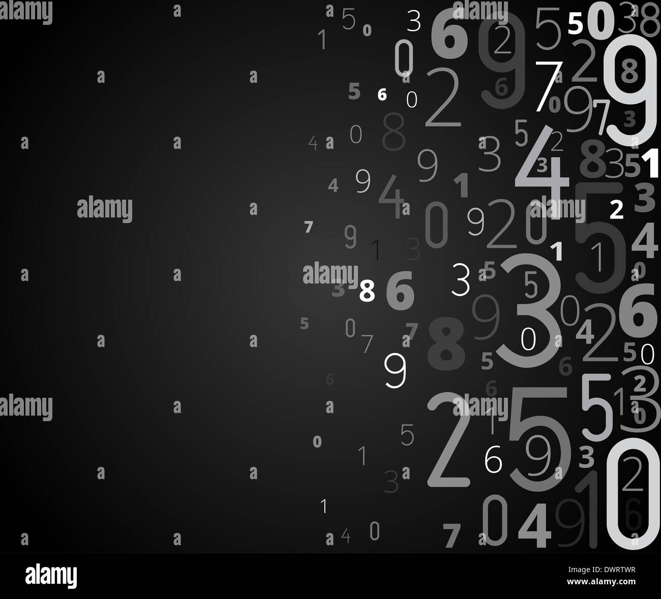 Vector background from numbers Stock Photo - Alamy