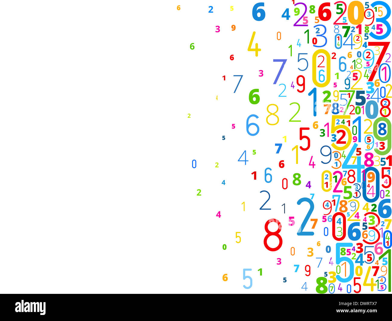 Vector background from numbers Stock Photo - Alamy