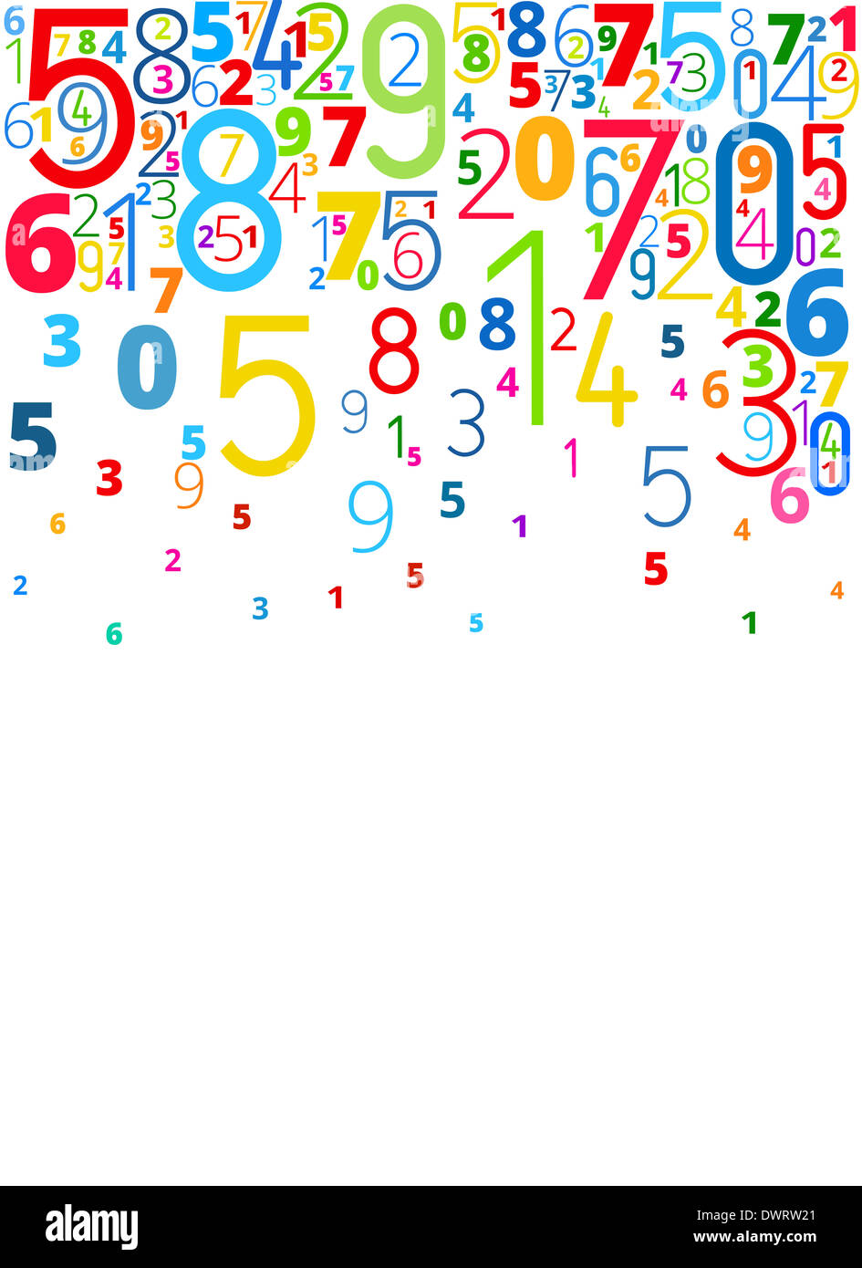 Vector background from numbers Stock Photo - Alamy