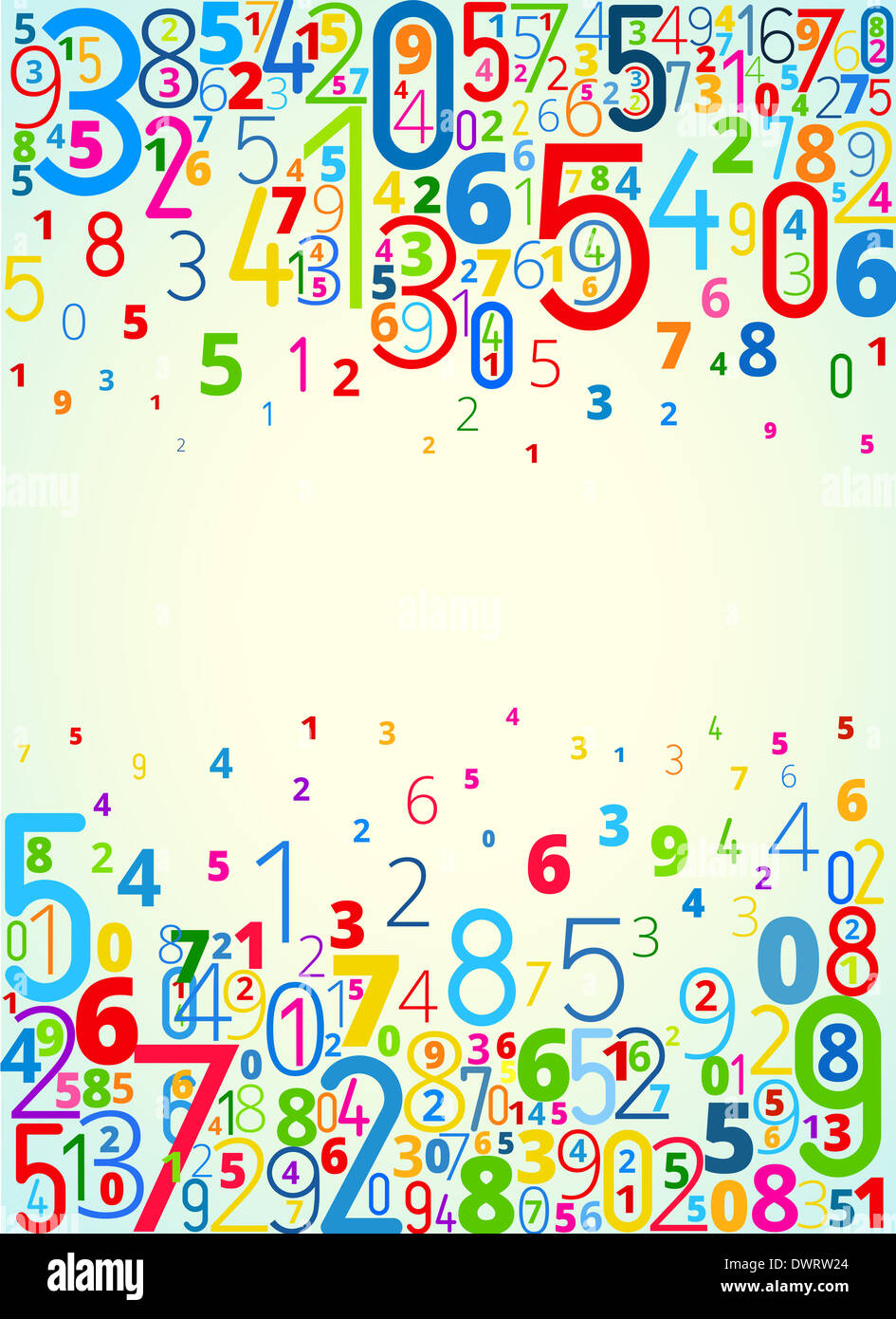Vector background from numbers Stock Photo - Alamy