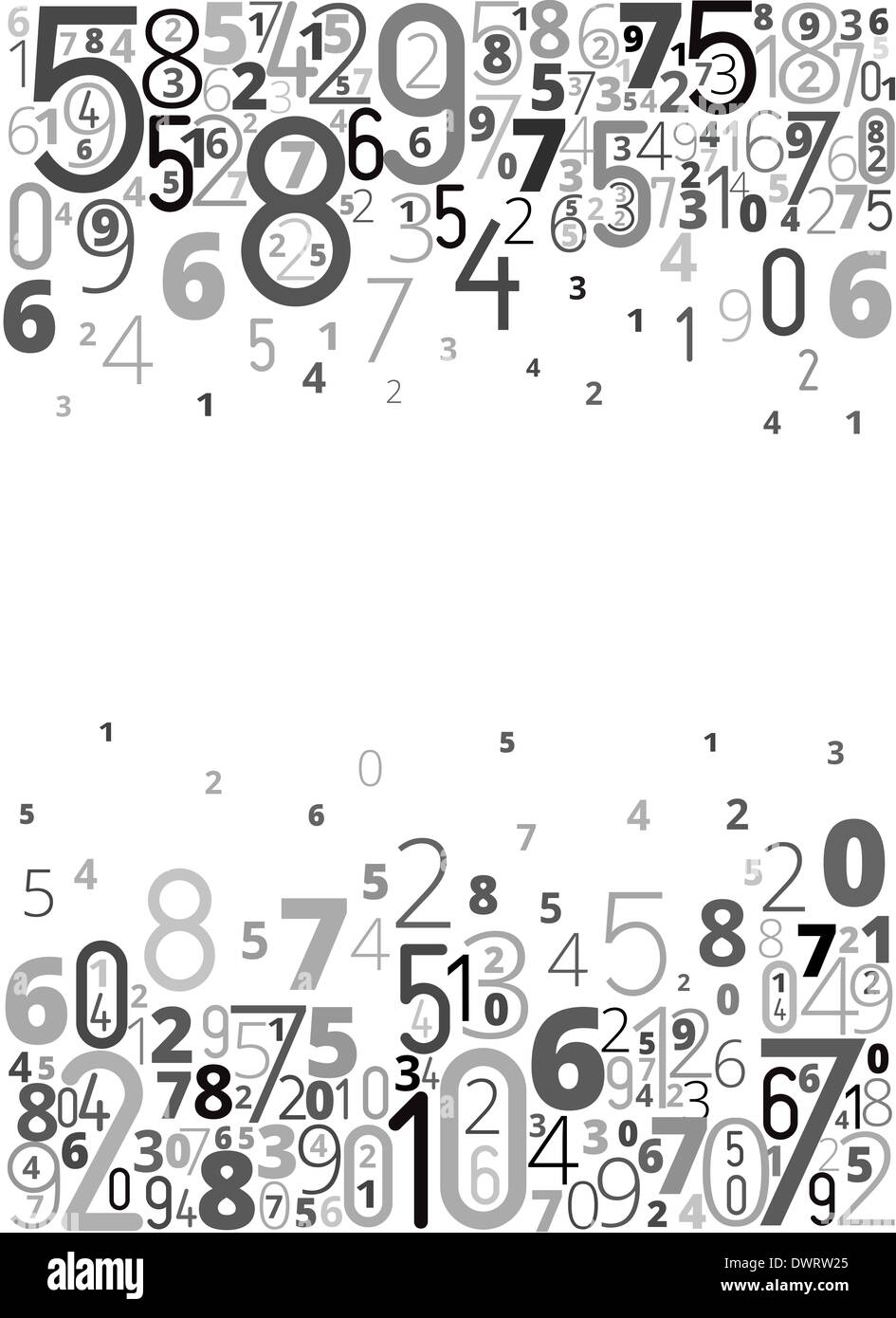 Vector background from numbers Stock Photo - Alamy