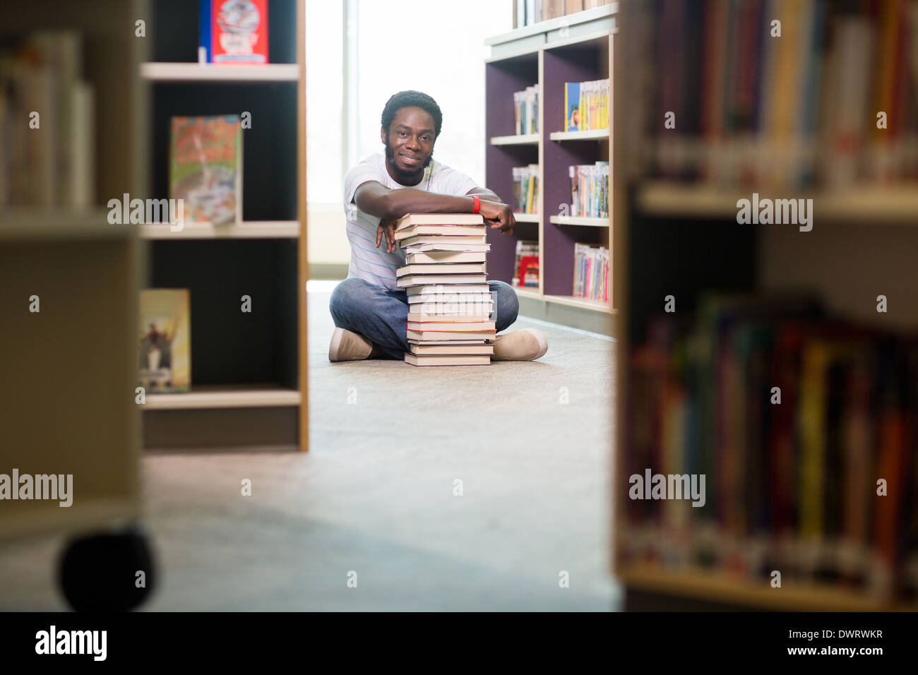 Confident student library hi-res stock photography and images - Alamy