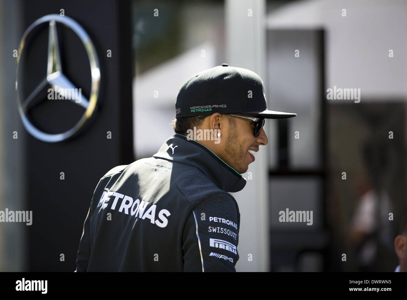 Lewis hamilton paddock melbourne hi-res stock photography and images ...