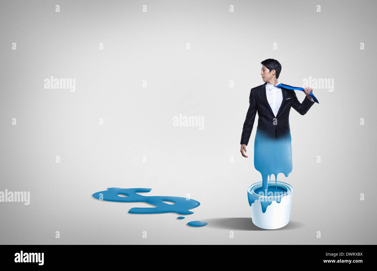 Paint bucket on head hi-res stock photography and images - Alamy