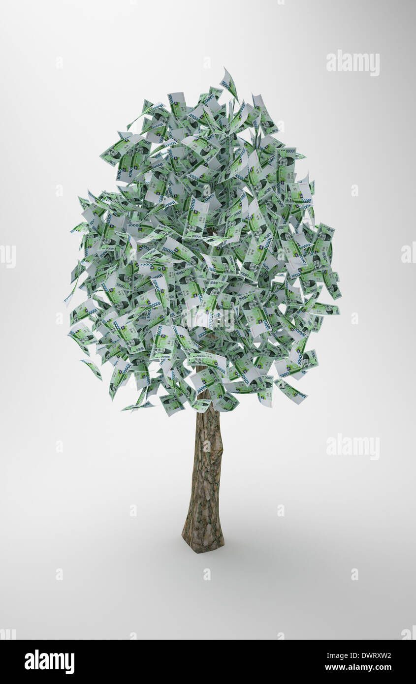 3d tree leaves hi-res stock photography and images - Alamy