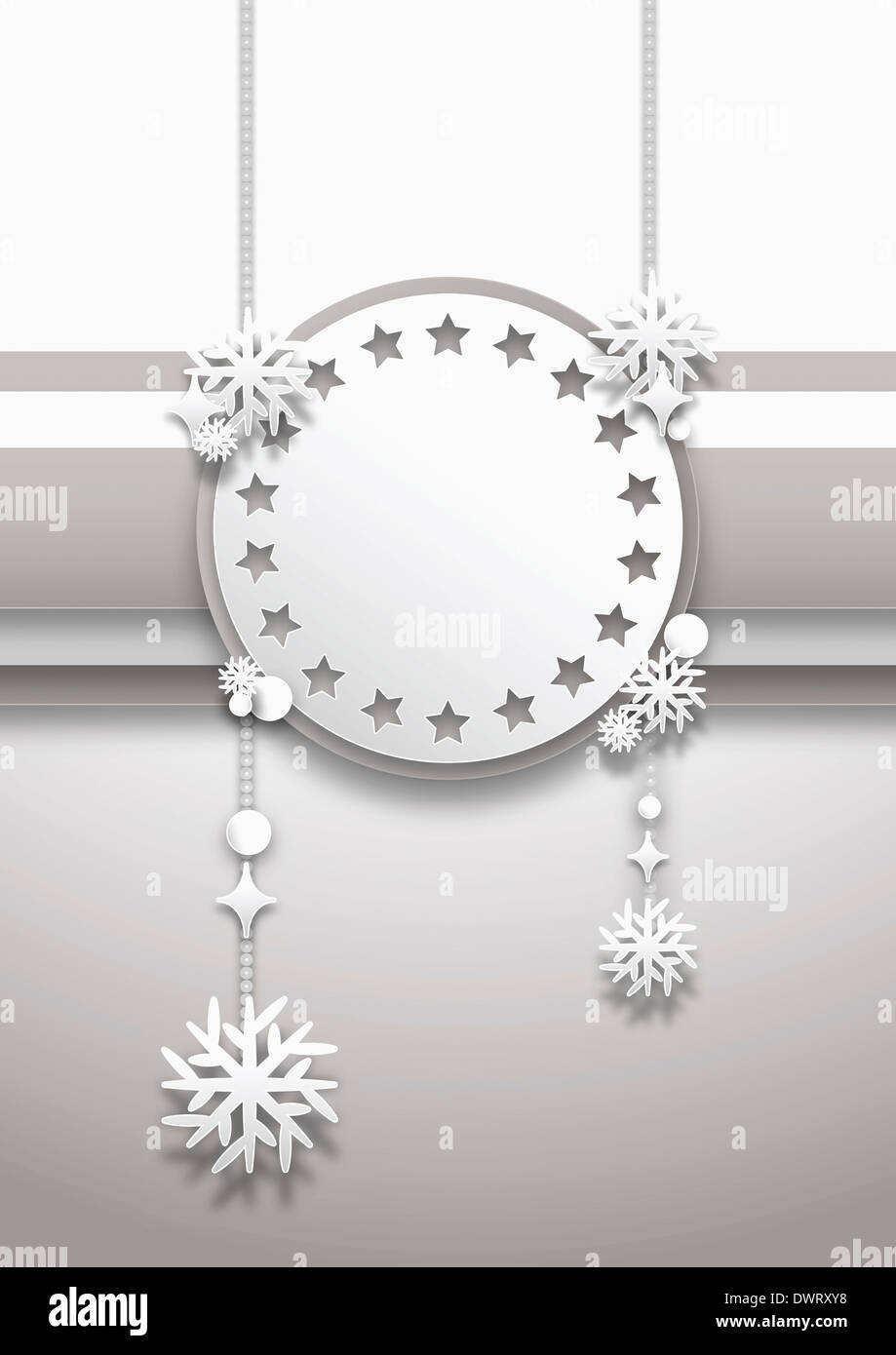 white Christmas design Stock Photo - Alamy