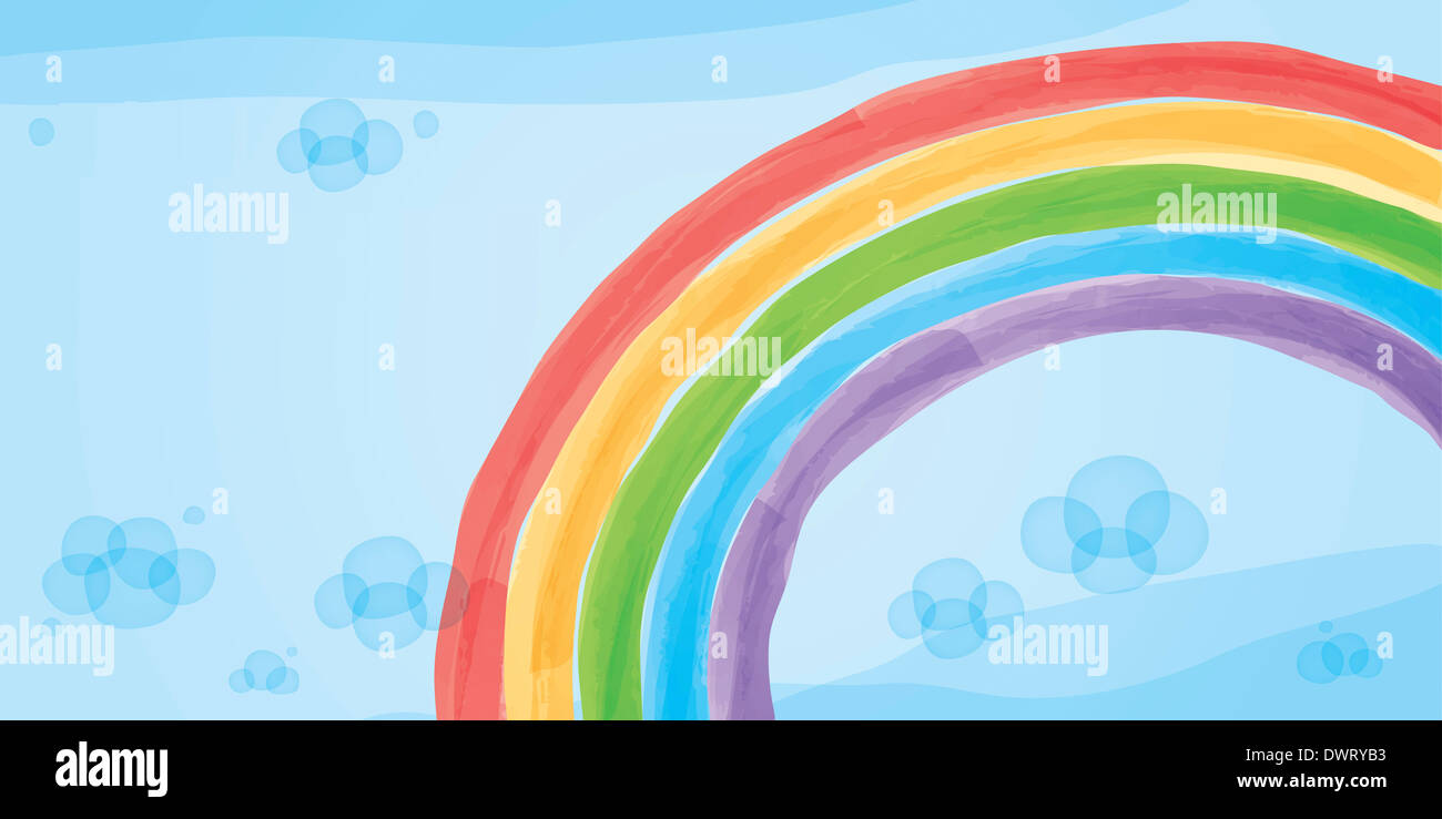 illustration of rainbow Stock Photo - Alamy