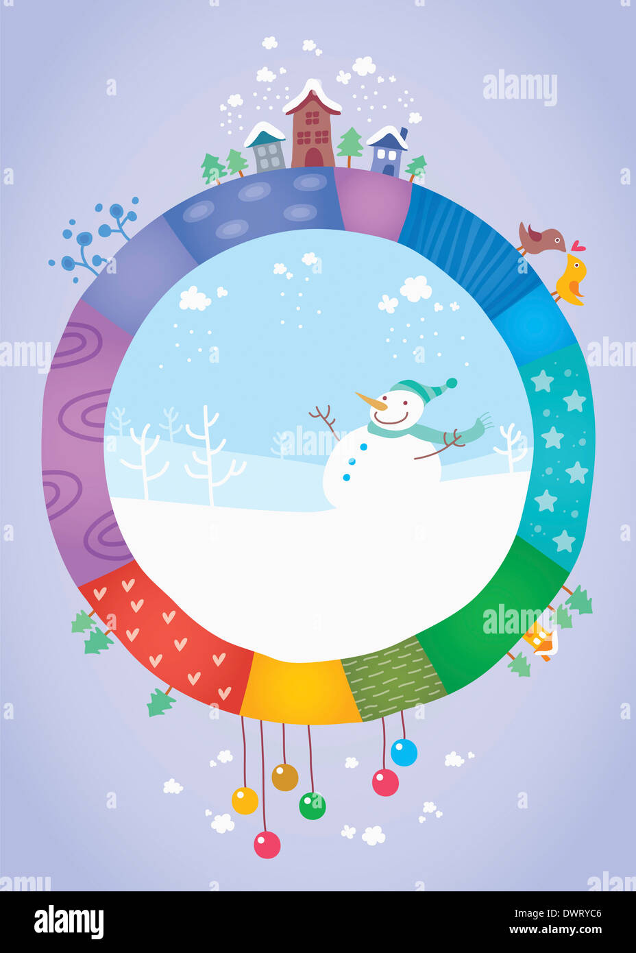 illustration of a design in concept of snow Stock Photo - Alamy