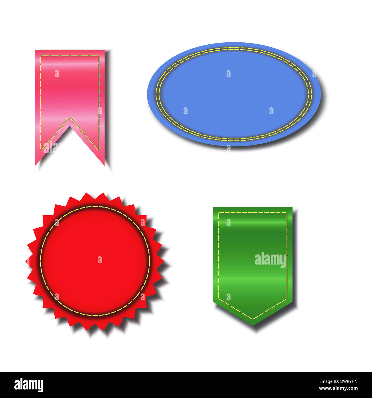 colorful illustration with icons for your design Stock Photo - Alamy