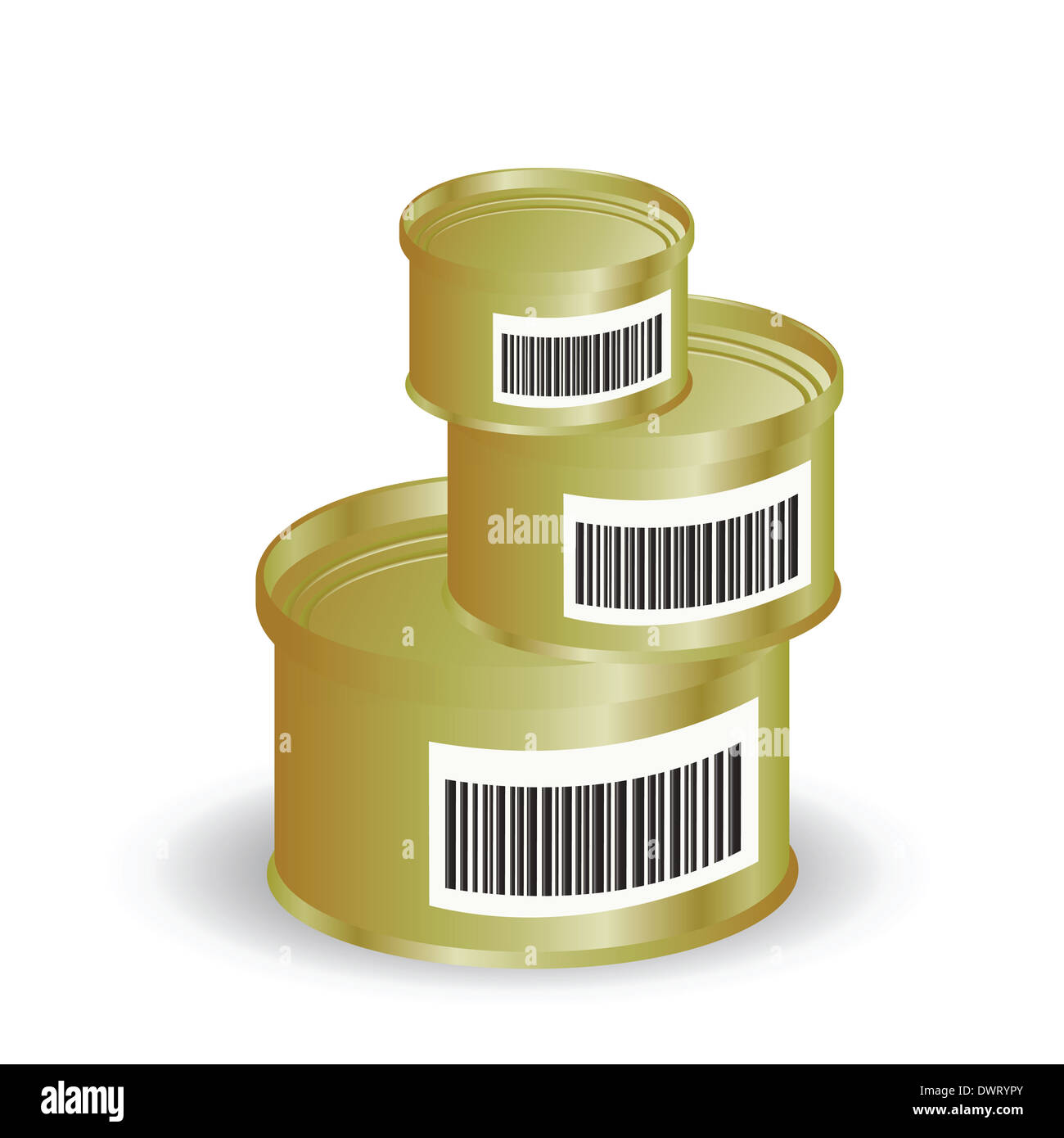 colorful illustration with canned food for your design Stock Photo - Alamy