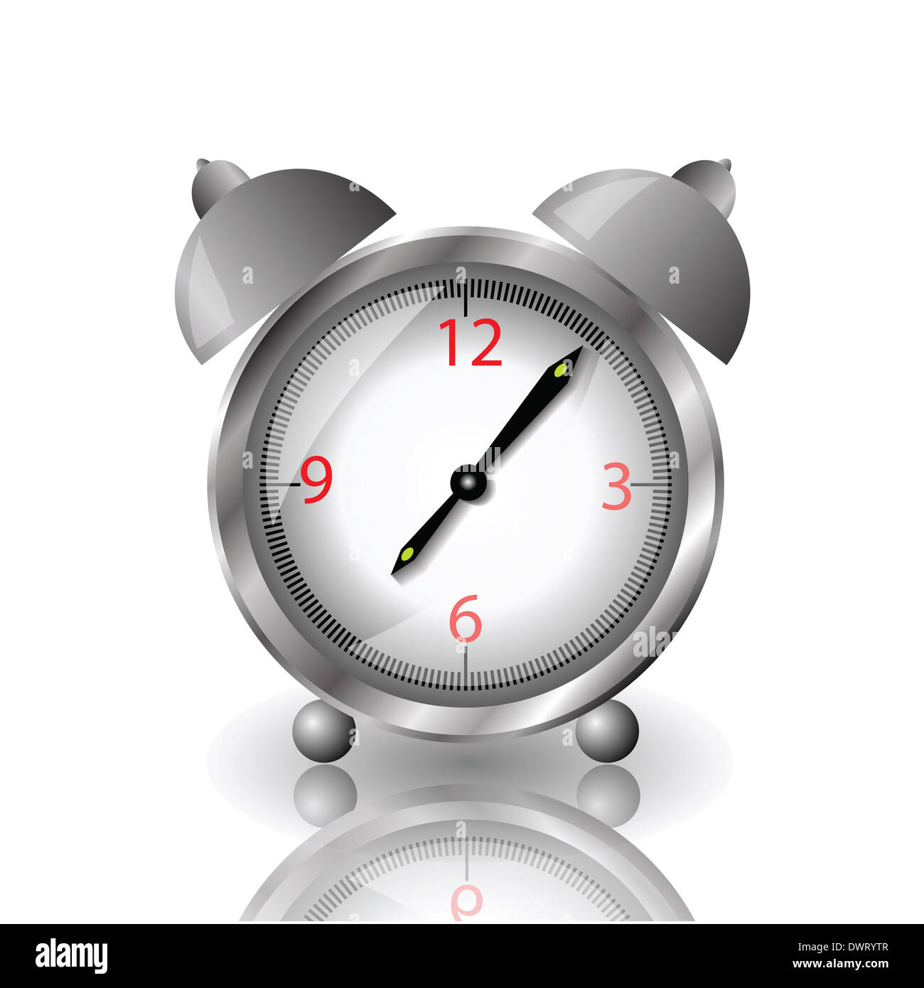 colorful illustration with alarm clock for your design Stock Photo - Alamy