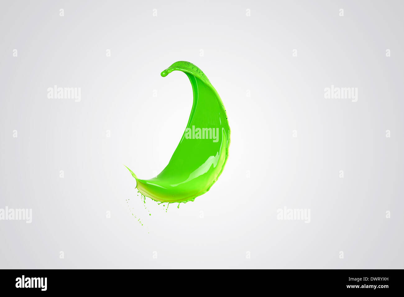 Flowing green paint hi-res stock photography and images - Alamy