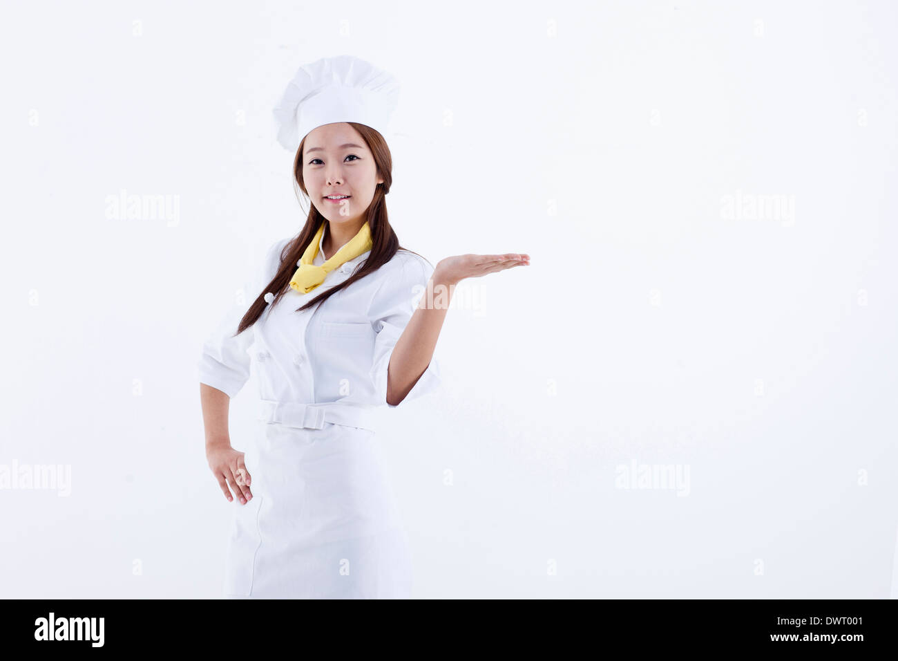 a female posing in professional cook outfit Stock Photo - Alamy