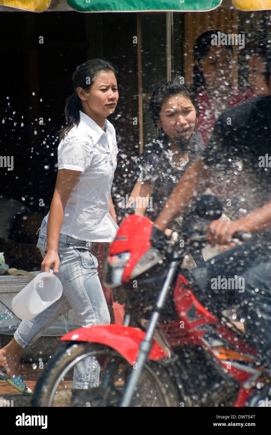 Group Young People Throwing Water Stock Photos & Group Young People ...