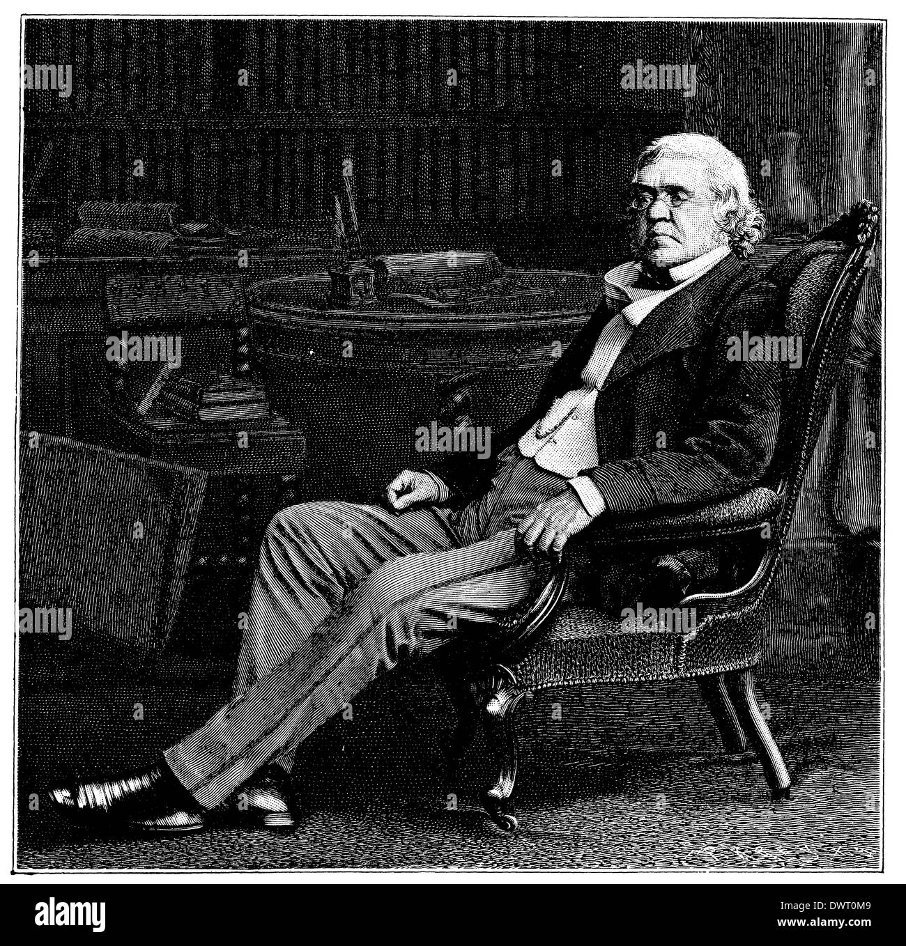 William makepeace thackeray illustration hi-res stock photography and ...