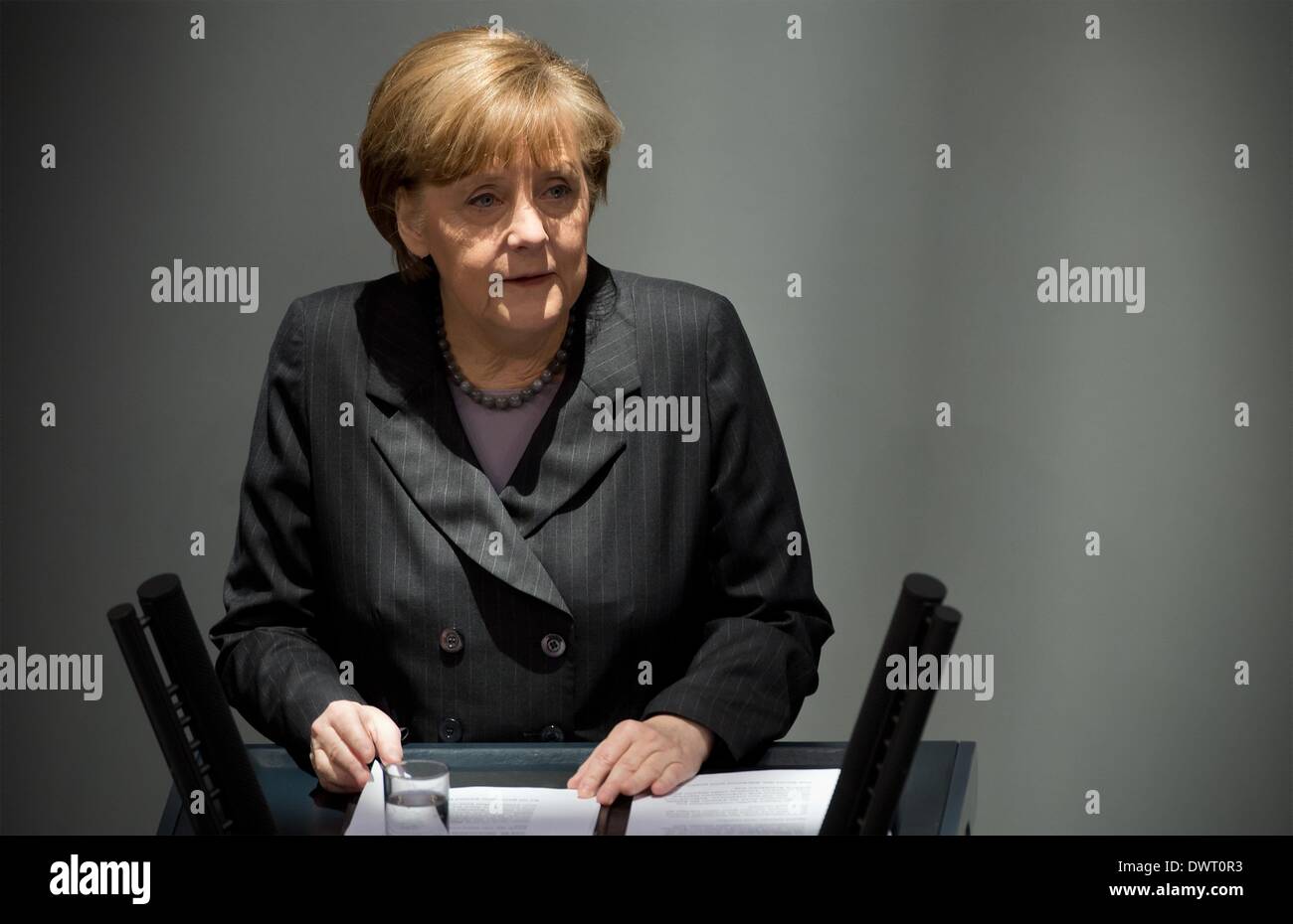 Berlin, Germany. 13th Mar, 2014. German Chancellor Angela Merkel ...