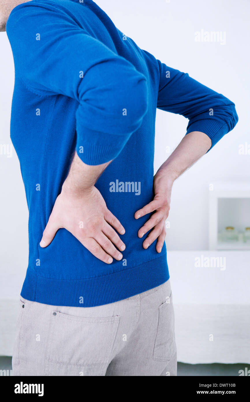 Lower back pain man hi-res stock photography and images - Alamy