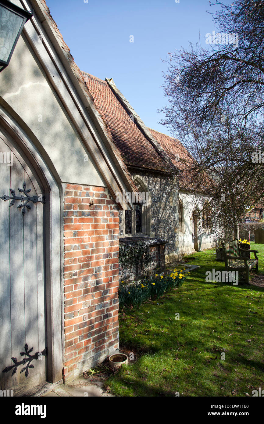 St Mary the Virgin Church in Village of Turville in Buckinghamshire in ...