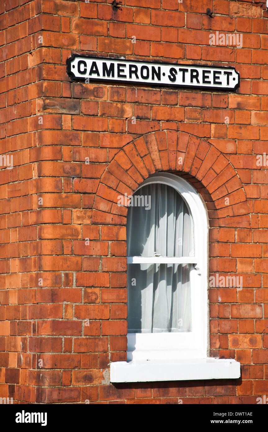 Cameron street sign Heckington Village Lincolnshire England UK Stock ...