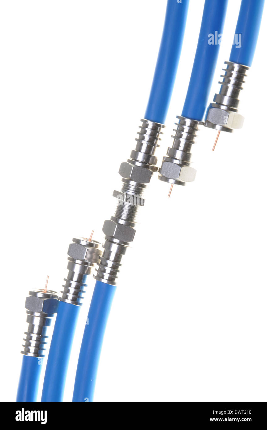 Coaxial cables for your tv aerial hi-res stock photography and images ...