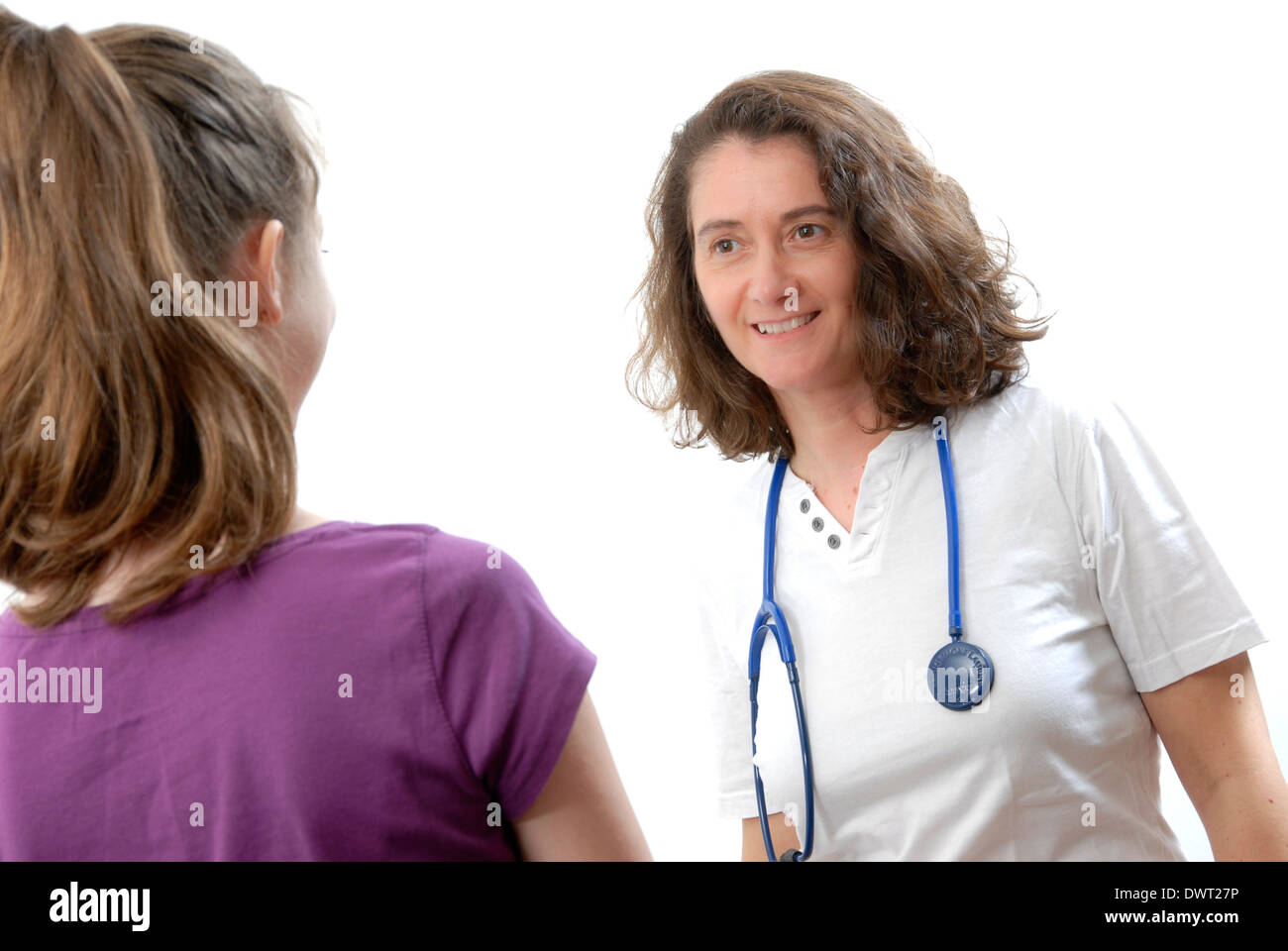 Teenager consultation dialogue Stock Photo - Alamy