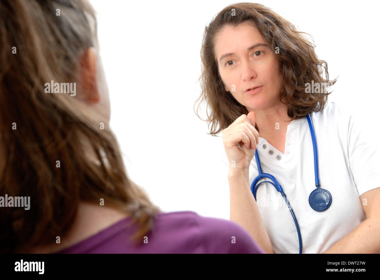 Teenager consultation dialogue Stock Photo - Alamy